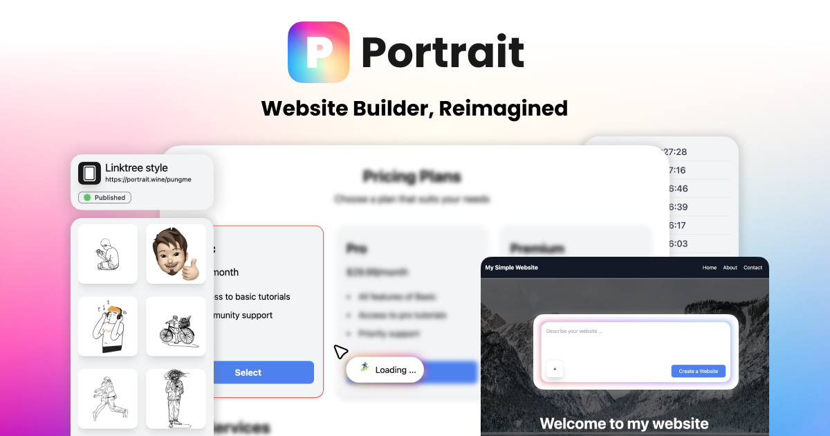 Portrait - Website Builder, Reimagined
